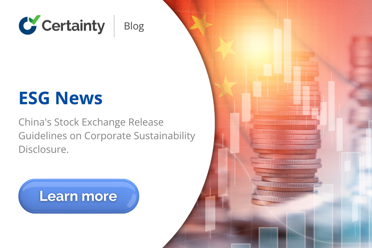 China Stock Exchange ESG Guidelines | Certainty Software